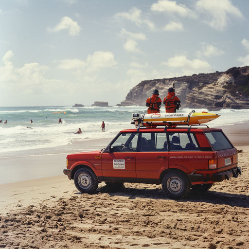 1995 Range Rover beach patrol edition with lifesaving equipment – IMAGELLA