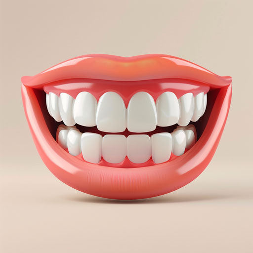 Realistic smile clipart on white background, vibrant colors and smooth ...