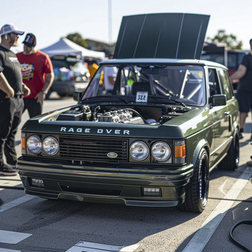 1980 Range Rover with high-performance engine swap at sports event ...