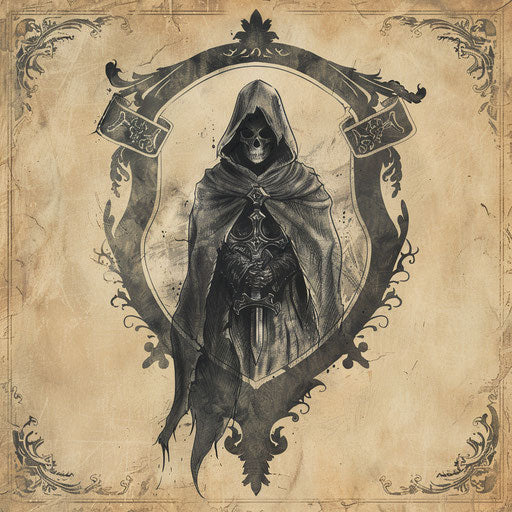 Medieval death seal with heraldic details – IMAGELLA