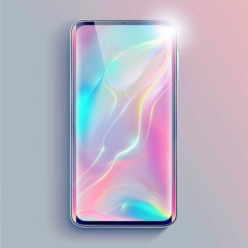 Smartphone graphic with random background and ethereal glow – IMAGELLA