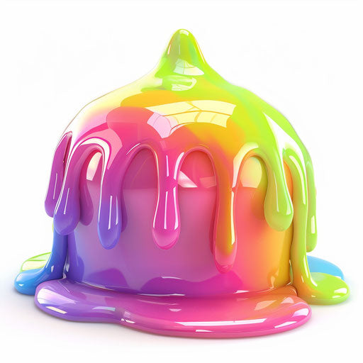 Realistic slime artwork on flat white backdrop – IMAGELLA