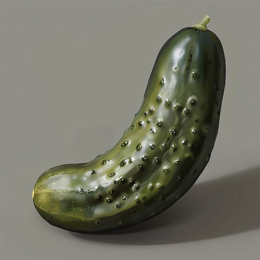 Realistic pickle clipart on flat slate grey background – IMAGELLA