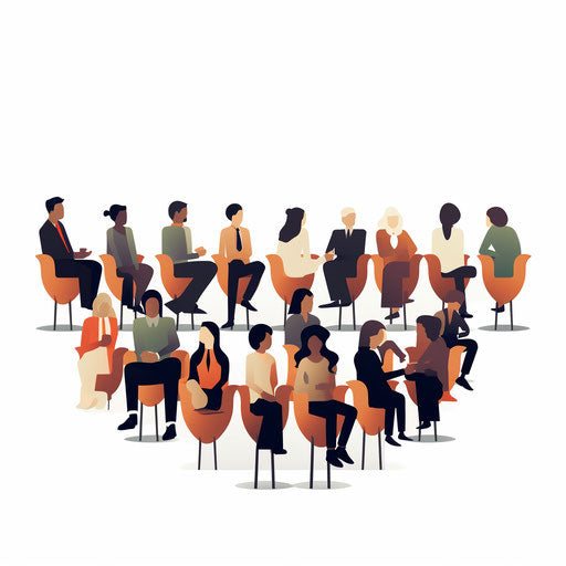 Minimalist style audience clipart on white background – IMAGELLA