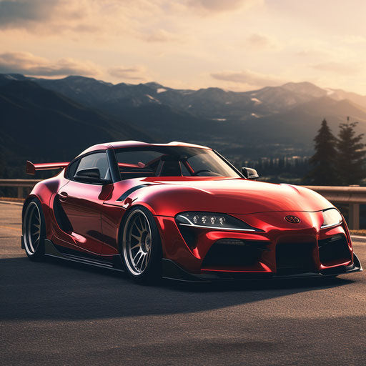 Classic convertible Toyota Supra with the top down – IMAGELLA