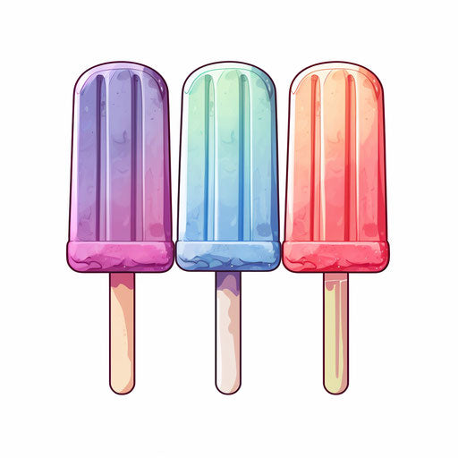 Popsicle clipart in the style of Pastel Colors Art – IMAGELLA