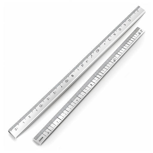 Ruler image in photorealistic style with white background and modern ...