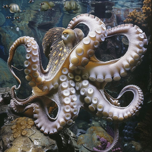 Octopus feast, showcasing its hunting skills – IMAGELLA