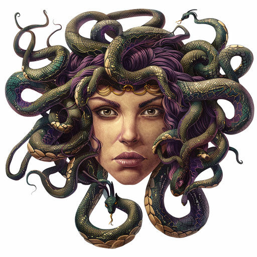 Realistic Medusa clipart on white background – IMAGELLA