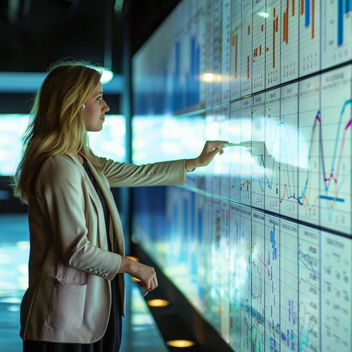 Analyzing financial data on large touchscreen display – IMAGELLA