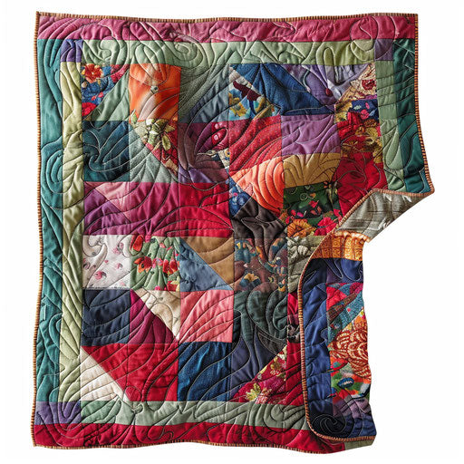 Realistic illustration of a quilt on flat white background – IMAGELLA