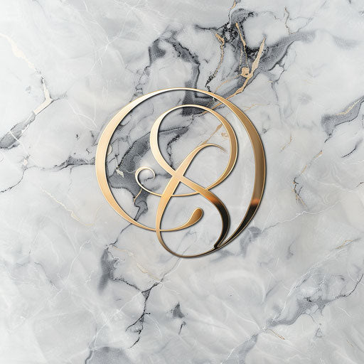 Elegant cursive plumbing logo with marble background and gold accents ...