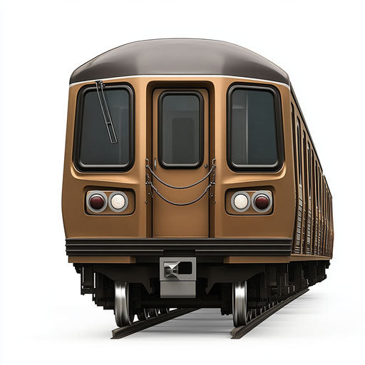 Realistic subway train, high resolution, isolated – IMAGELLA