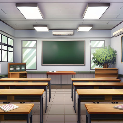 Realistic classroom backdrop with smooth gradients – IMAGELLA