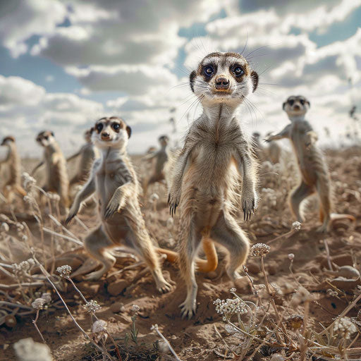 A meerkat's daily life captured in a photo series, from dawn till dusk ...