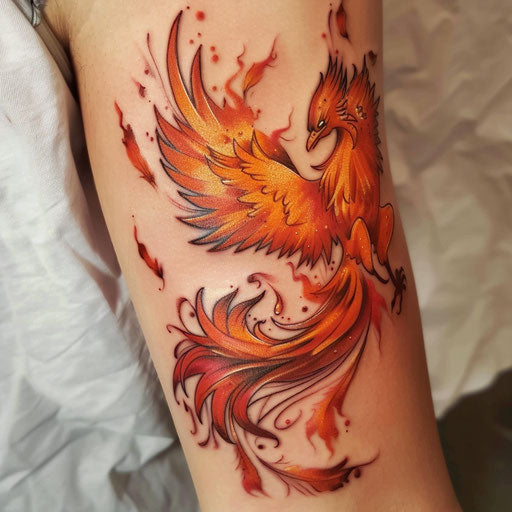 Cursed fiery phoenix mark, rebirth through adversity – IMAGELLA