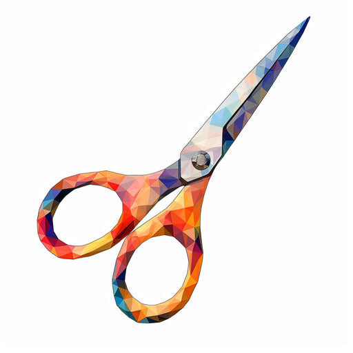 Scissors clipart in the style of Oil painting, on a white background ...