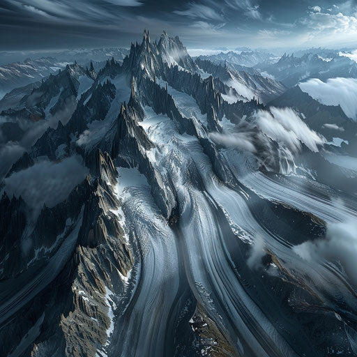 Intricate patterns of Mont Blanc – IMAGELLA