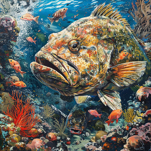 Rare scene of a Warsaw grouper during its spawning season – IMAGELLA