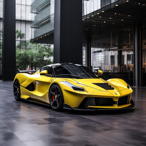 Classic bright yellow Ferrari – IMAGELLA