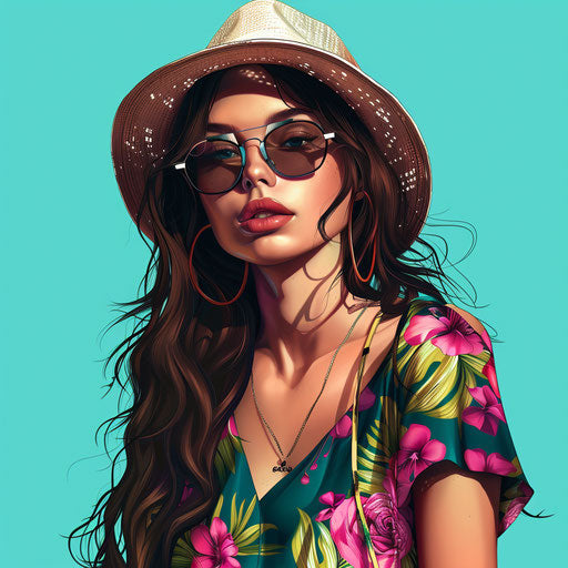 Project illustration with flat random background and vibrant tones – IMAGELLA