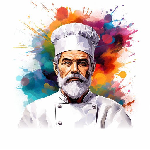 Chef illustration in the style of Impressionistic Art – IMAGELLA