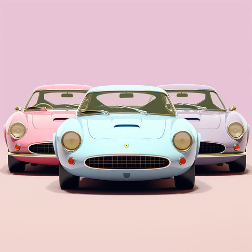 Ferrari GT classic pastel colors – IMAGELLA
