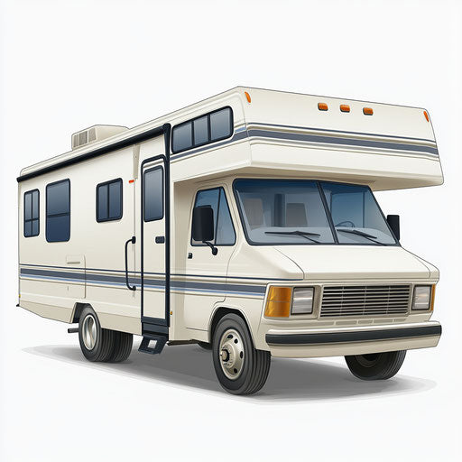 Realistic illustration of a RV, high resolution, isolated – IMAGELLA
