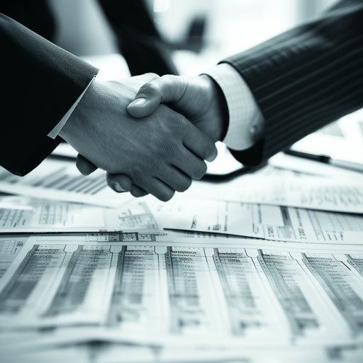Finance image: handshake between two individuals finalizing a deal ...