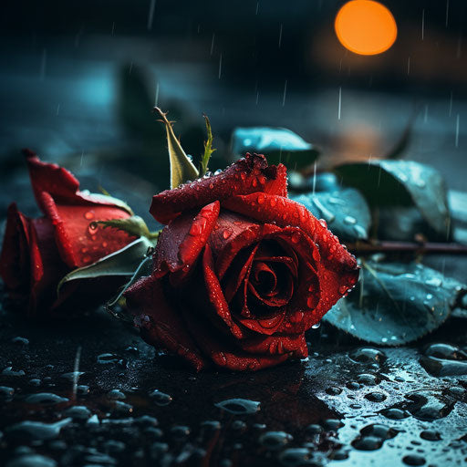 Roses in Rain, Intense Emotional Poetics – IMAGELLA