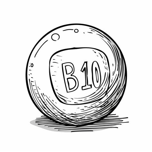 Bingo ball with the number B10 – IMAGELLA