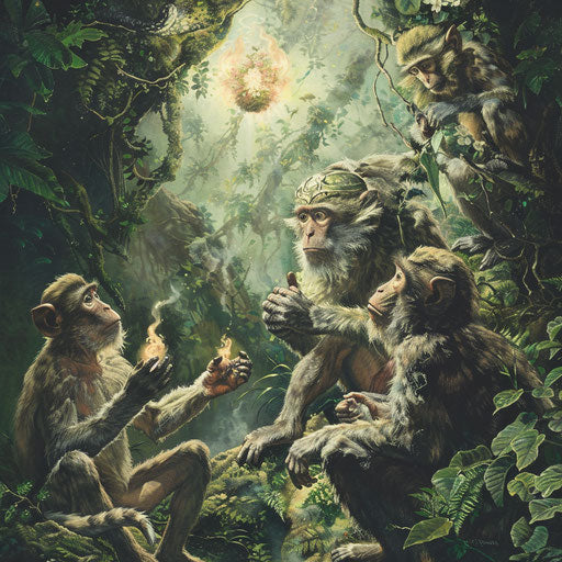 Ancient ritual: monkeys communicating with forest spirits – IMAGELLA