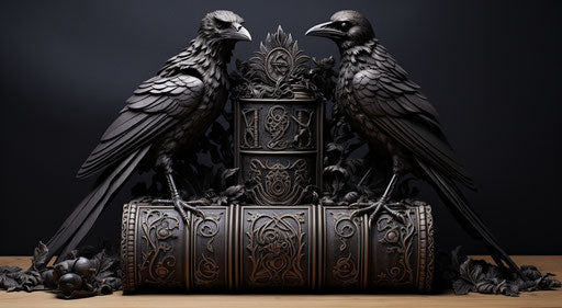 Vampire raven with crow pattern – IMAGELLA