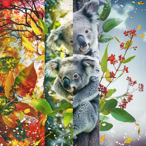 A koala's journey through seasons, adapting to climate change – IMAGELLA