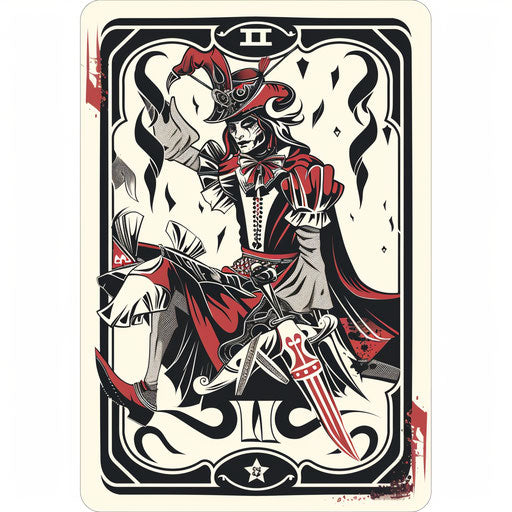 The Fool: modern graphic tattoo with sharp contrasts – IMAGELLA