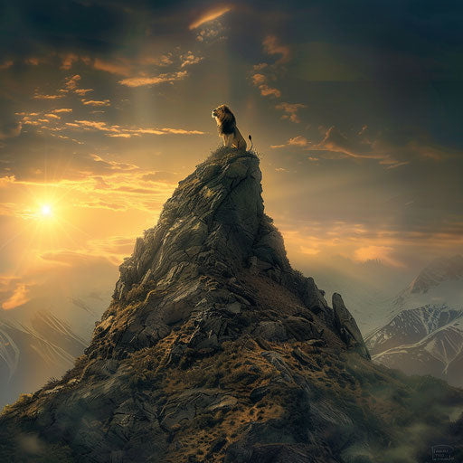 The lone lion on the mountain – IMAGELLA