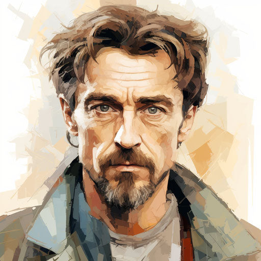 Actor illustration in the style of Oil painting – IMAGELLA