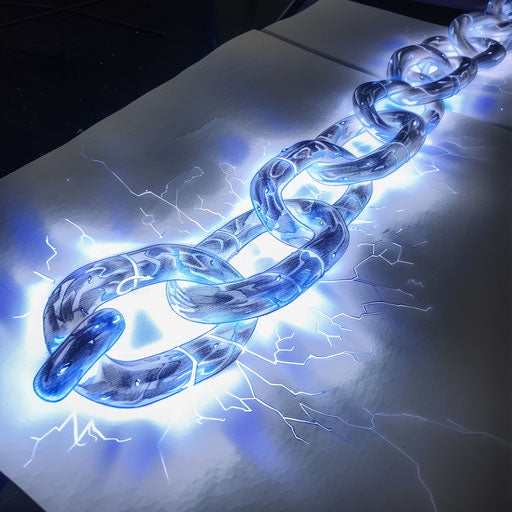 Luminous chain tattoo with a subtle glow effect – IMAGELLA