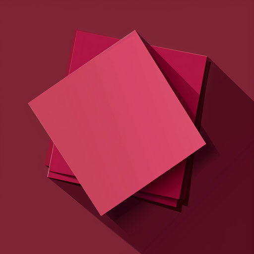Flat deep maroon background with realistic sticky note clipart, dynamic ...