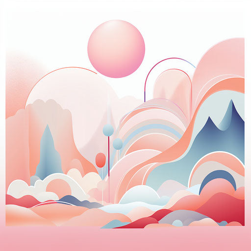 Illustration of mat in the style of Pastel Colors Art, on white ...