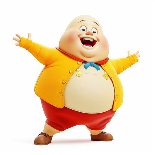 Photo realistic humpty dumpty clipart on flat white background – IMAGELLA