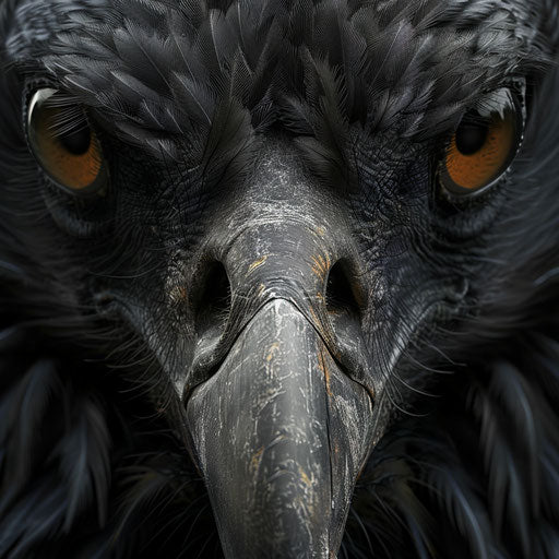 Powerful close-up of a condor's beak and eyes – IMAGELLA