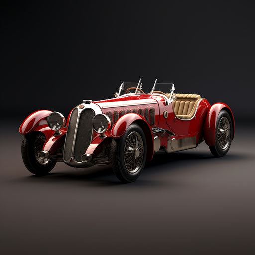 Classic 2-seater sports car Alfa Romeo (or Q-car) – IMAGELLA