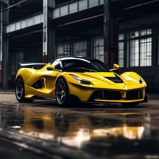 The classic bright yellow Ferrari – IMAGELLA