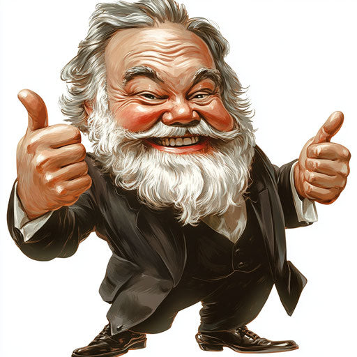 Humorous caricature of a Johannes Brahms caricature clipart with human ...