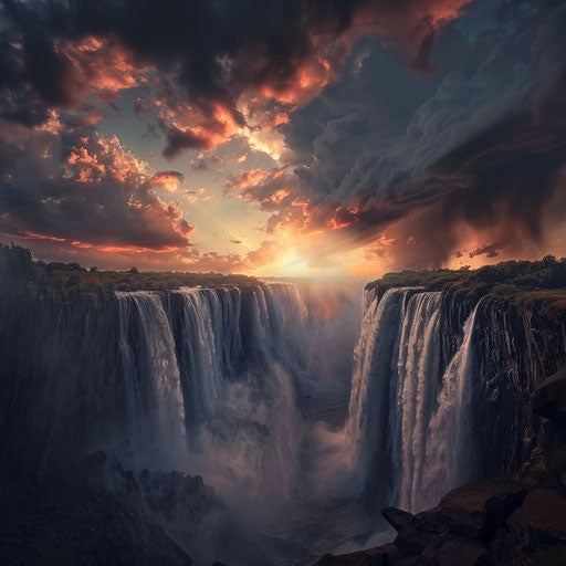 Victoria Falls with deep shadows and dramatic scenery – IMAGELLA