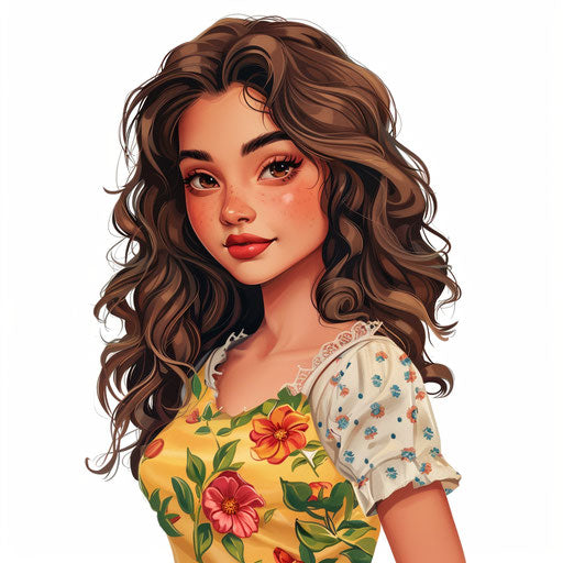 June illustration in a photorealistic style on flat white background ...