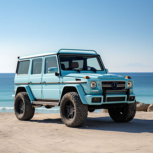 Classic Seafoam Blue Car – IMAGELLA