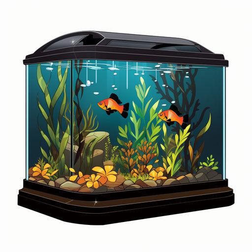 Fish tank artwork in the style of Chiaroscuro Art – IMAGELLA