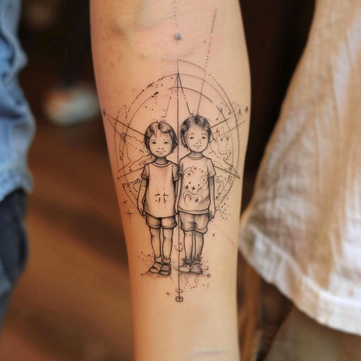 Dynamic 3 Children Tattoos For Moms Tattoo Flash – IMAGELLA